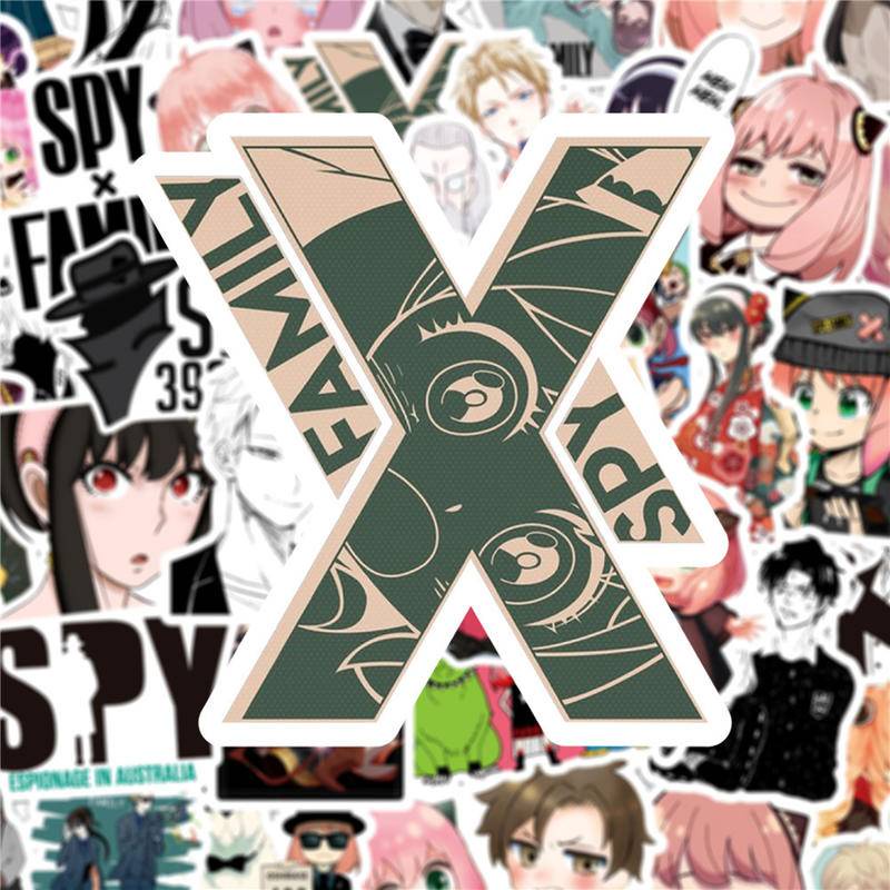 50Pcs/Lot Anime Spy x Family Stickers Loid Forger Anya Forger Yor ...
