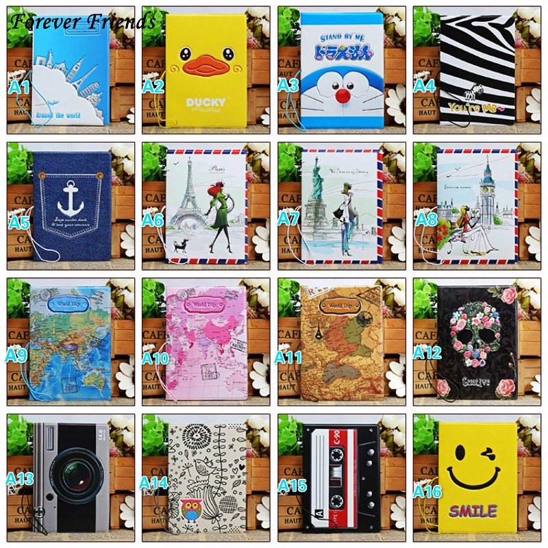 Cartoon Passport Holders,passport Cover for Travel, 16 Different Styles ...