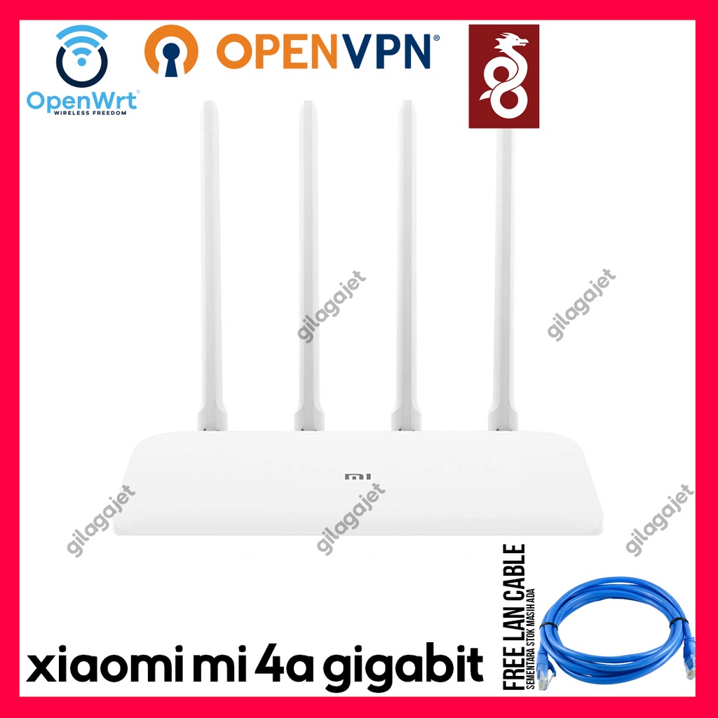 Xiaomi Mi 4A Gigabit 4A 100M 4C Router Mod OpenWRT WireGuard OpenVPN ...