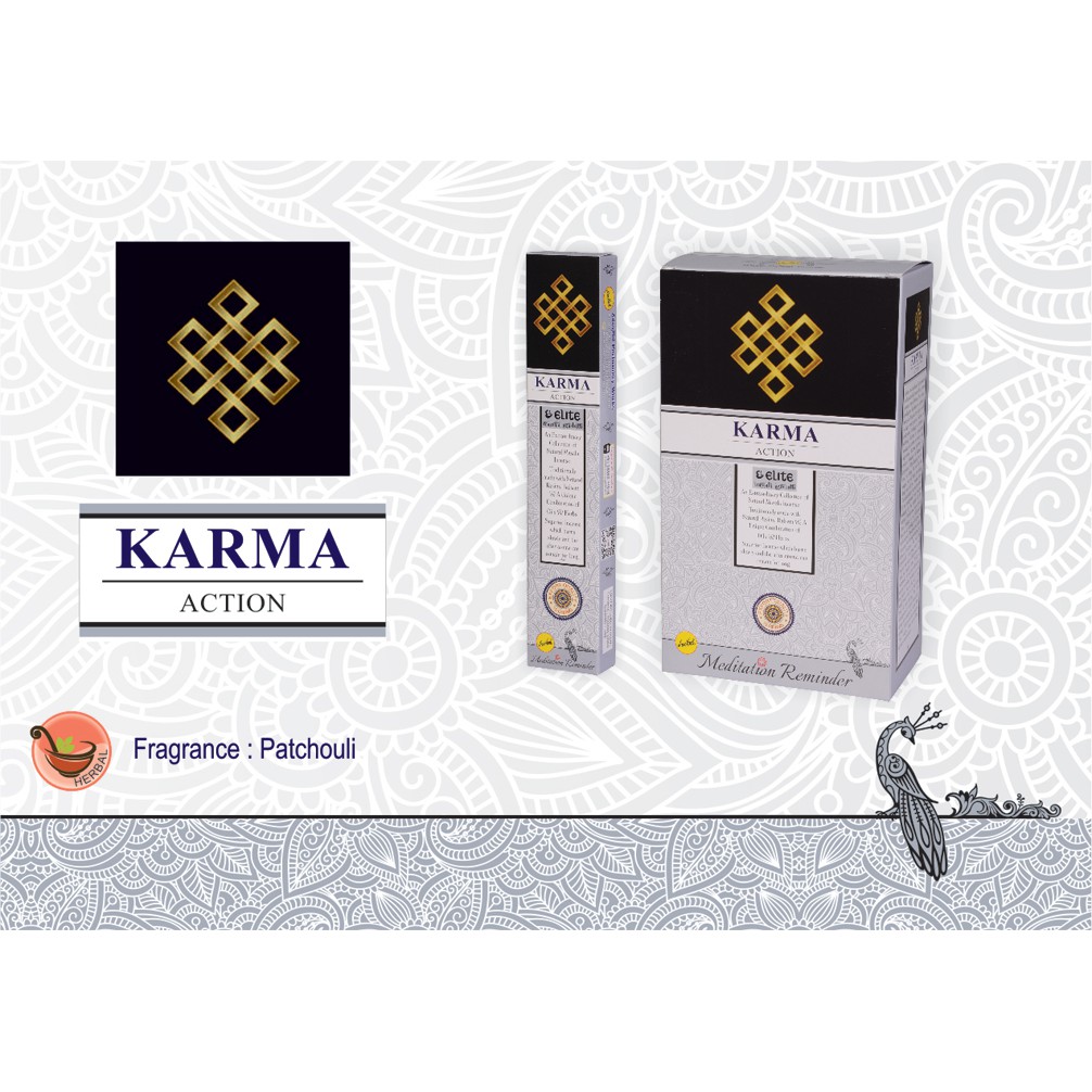 Geometry Museum Indian Incense Cause Fruit (Patchouli) eLite KARMA Soothing Away From Negative ...