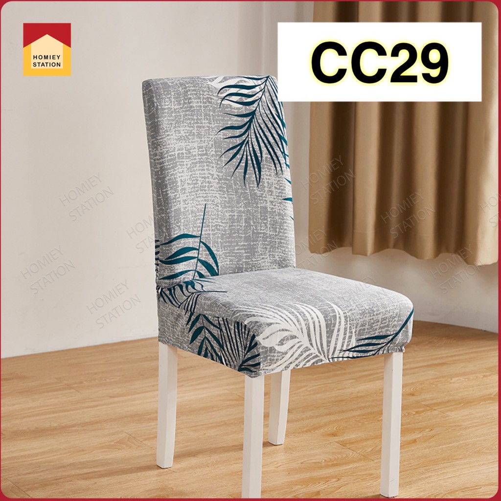 Dining Chair Cover Sarung Kerusi Chair Cover Corak Stretch Elastic ...