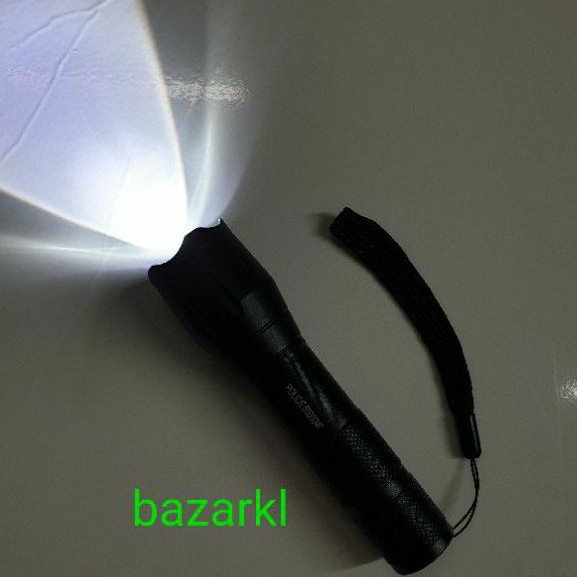 Police HD 5000W Rechargeable Torchlight 12cm Zoom in 200m | Shopee Malaysia