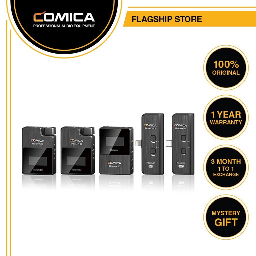 COMICA BoomX-D 2.4G Digital 1-Trigger-2 Wireless Microphone | Shopee ...