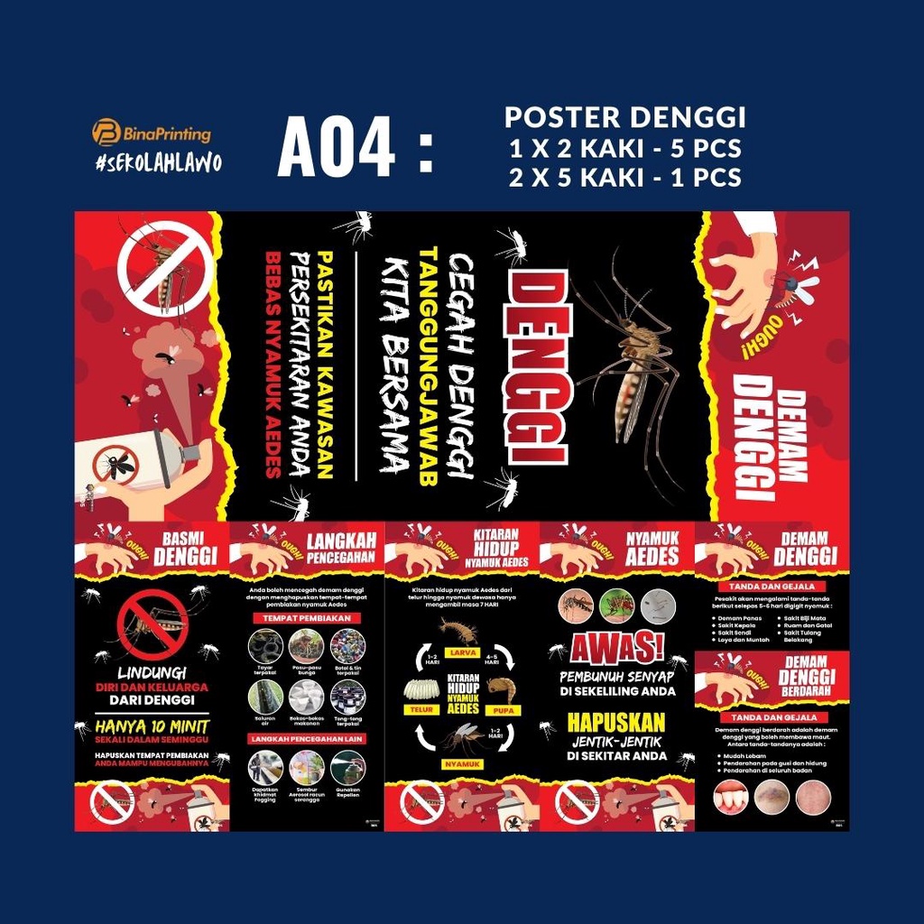 POSTER DENGGI - READY STOCK | Shopee Malaysia