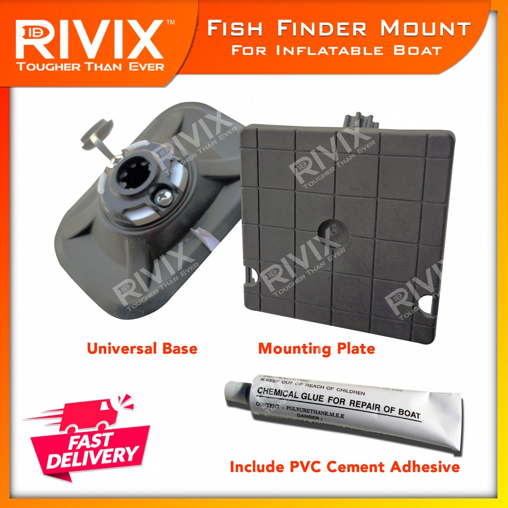 Ready Stock RIVIX Fish Finder Holder Mount Mounting Plate Detector ...