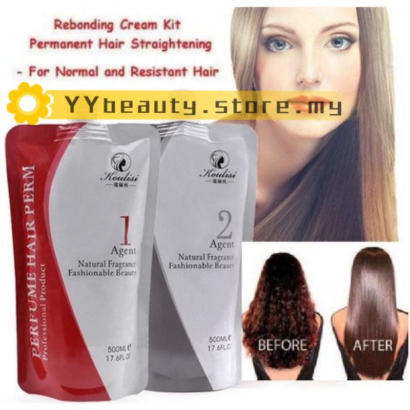 Hair Rebonding Cream Ubat Krim Lurus Rambut - Rebonding 450ml ...