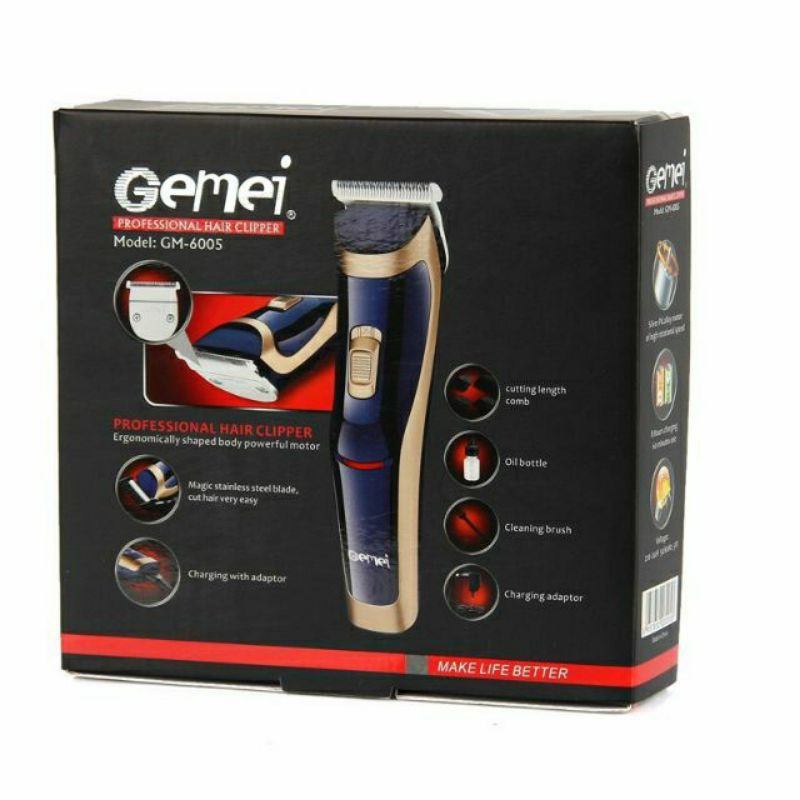 Check out Gemei GM-6005 Rechargeable Trimmer Hair Cutter Machine/Hair ...
