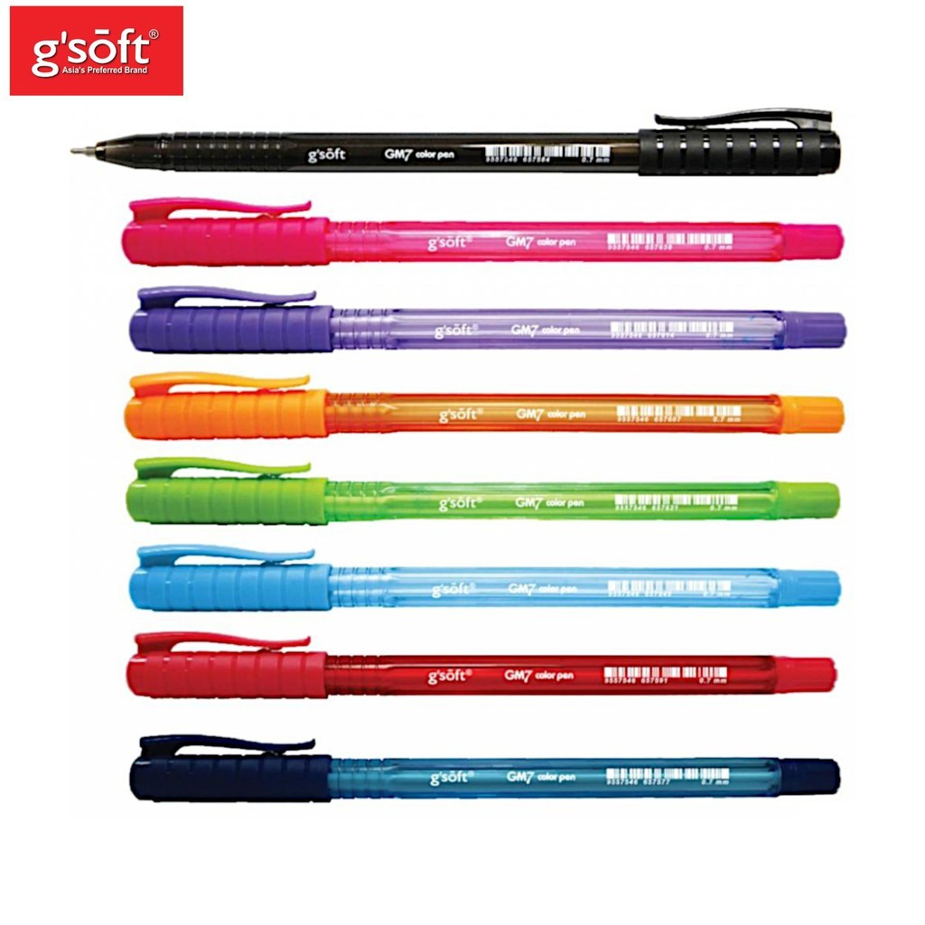 Gsoft GM7 Color Ball Pen 0.7mm 1pcs | Shopee Malaysia