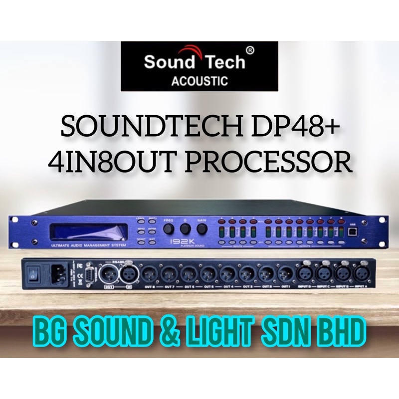 SOUNDTECH DP48+ 192K 4In8Out Digital Loudspeaker Processor | Shopee Malaysia