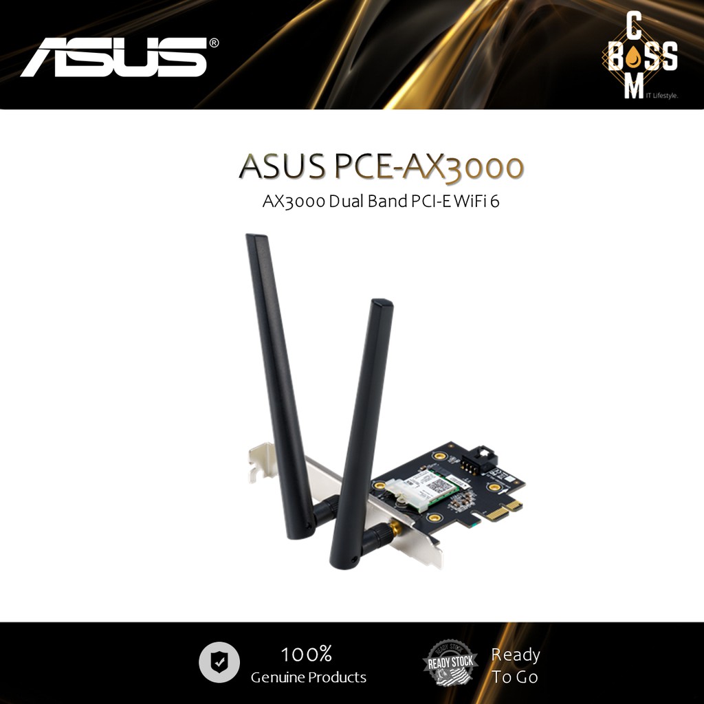 *BULK PACK* 100% Original ASUS PCE-AX3000 AX3000 Dual Band PCI-E WiFi 6 ...