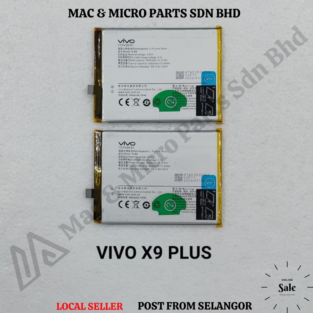 MG BRAND X9 PLUS BATTERY MODEL B-B8 (4000mAh) | Shopee Malaysia