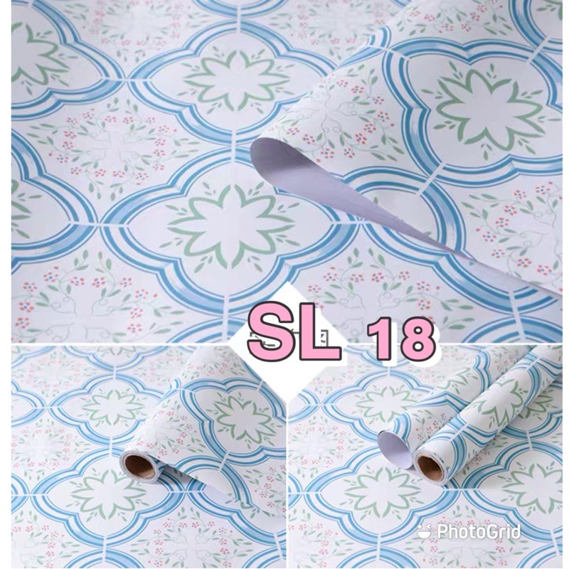 (free pos) 500cm Sticker Lantai Vinyl tebal Floor marble PVC Stickers ...