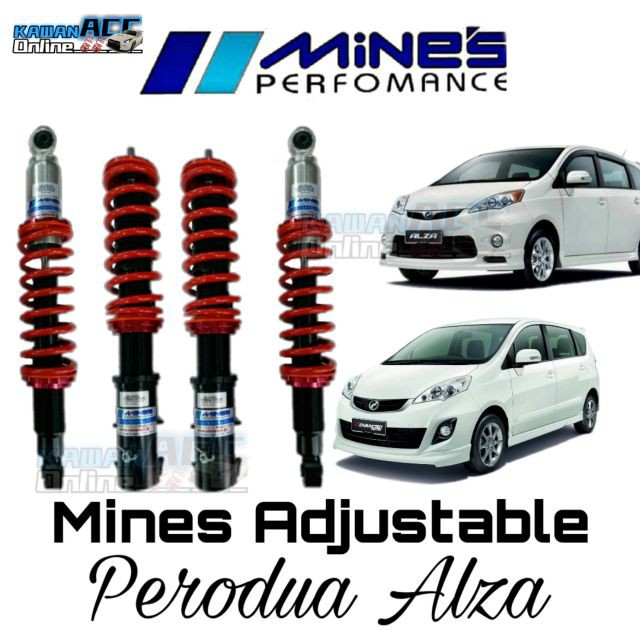 MINES High Performance Adjustable Suspension Alza | Shopee Malaysia