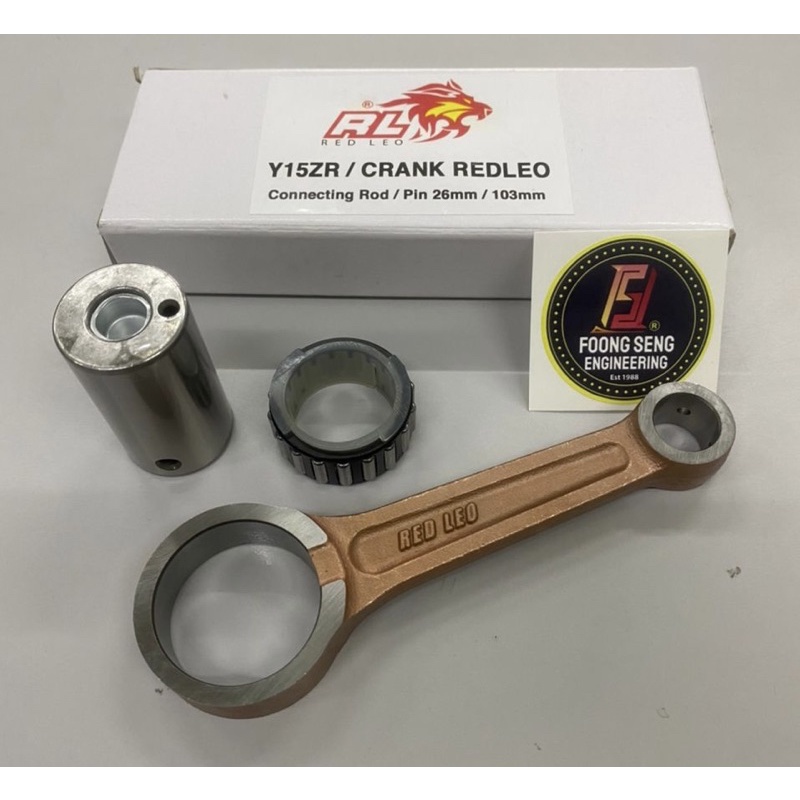 RED LEO LC135 4S 5S Y15 FZ150 Y16 Y16ZR NVX R15 RS RS150 CONNECTING ROD GOLD 100L 103L 106L 107L ...