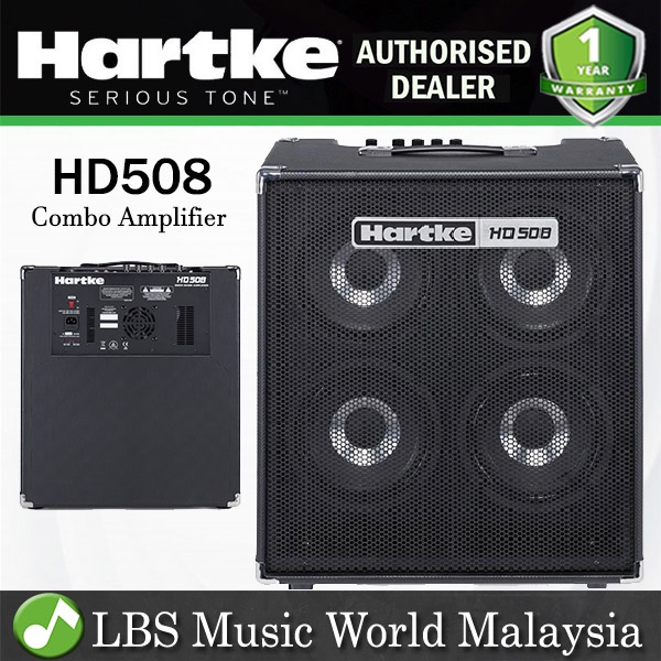 Hartke HD508 500 Watt 4X8 Inch Bass Combo Amp HyDrive Speaker Amplifier ...