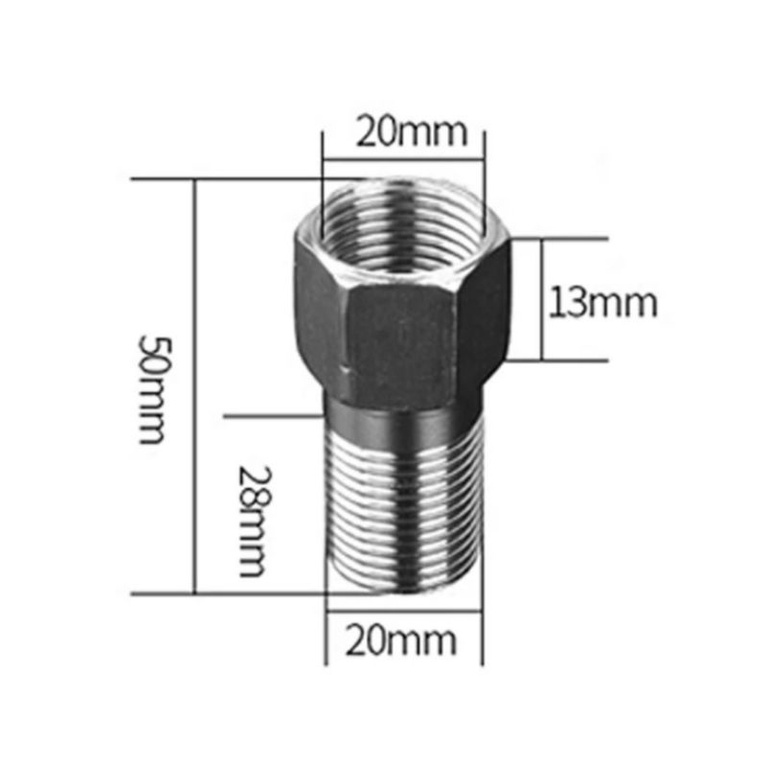 1/2" BSP Male Thread To 1/2" BSP Female Thread Brass Pipe Fitting ...