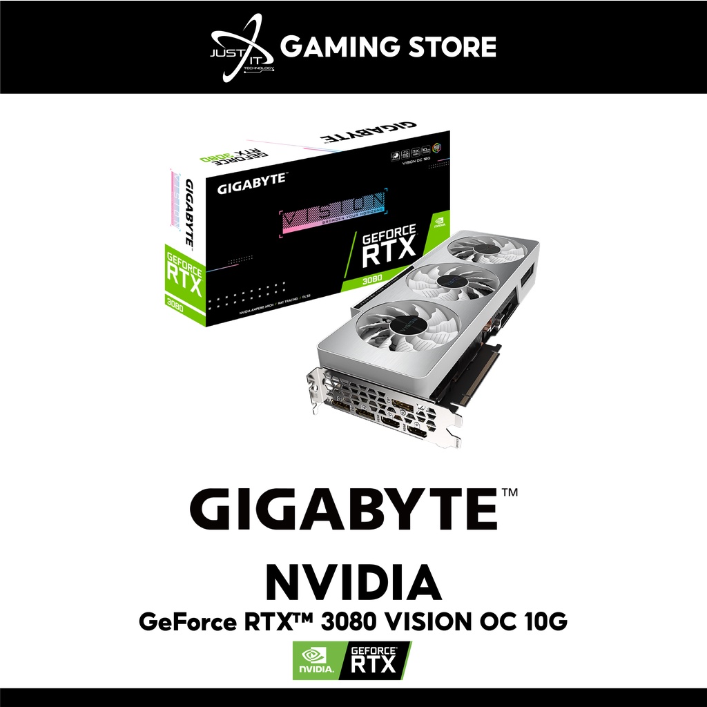GIGABYTE GEFORCE RTX3080 VISION OC 10GB DDR6X 320BIT VGA CARD GeForce ...