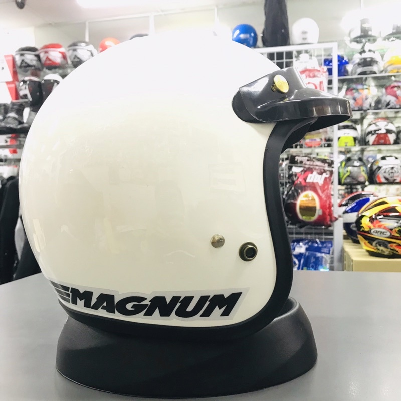 magnum 3 pin Helmet 3+2 Button Classic helmet(ada Sirim) | Shopee Malaysia