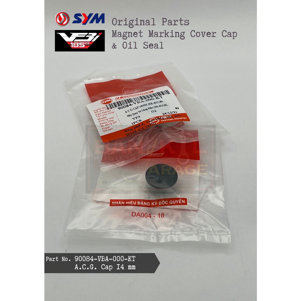 🔥【ORIGINAL】🔥【READY STOCK】🔥 SYM VF3i 185 | 90084-VBA-000-KT, 91304-VA2 ...