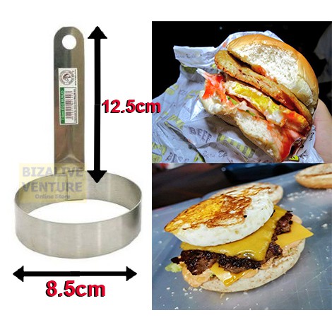 Stainless Steel Pancakes Egg Mold | 8.5cm Egg Benjo | Burger Benjo ...