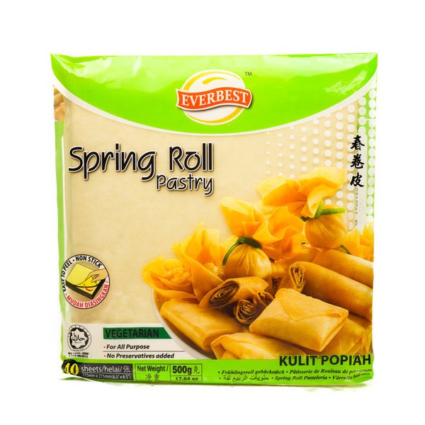 Everbest, Frozen Spring Roll Pastry (7.5" / 8.5") (500g) 春卷皮 (Kulit ...