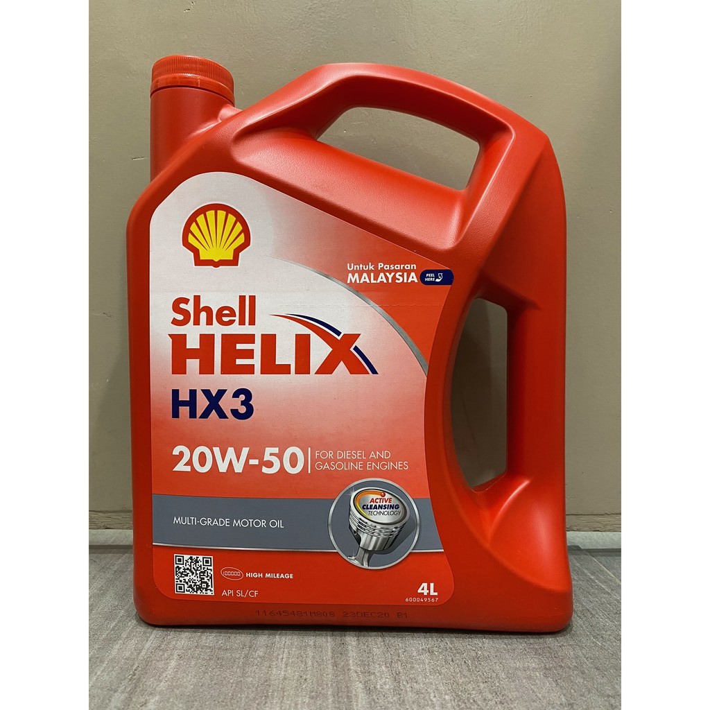 Shell Helix HX3 20W-50 4L | Shopee Malaysia