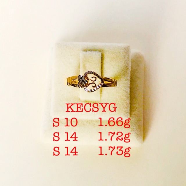 🔥CINCIN BAJET EMAS 916🔥S 10/1.66g, S 14/1.72g & 1.73g🔥 | Shopee Malaysia