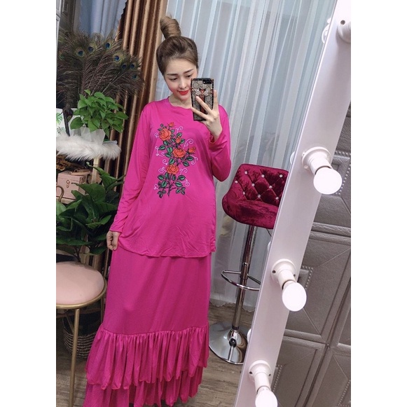 🌹SET ALA KURUNG🌹SET ALA KURUNG MODEN ANA~SET BAJU & SKIRT ROPOL ...