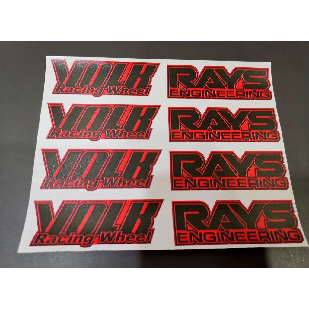 Rim Sticker Rays Volk Racing Te37 1set(8pcs)/Te37Auto Options Sticker ...