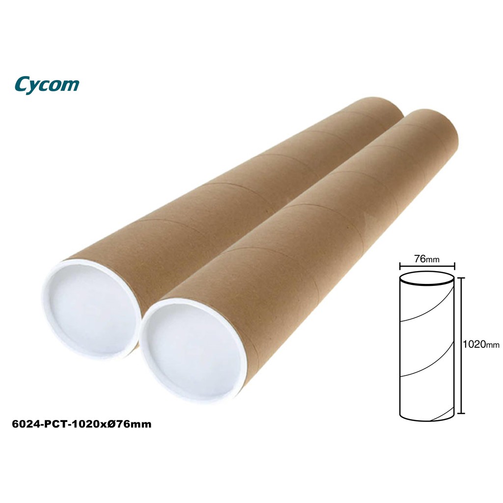Kraft Paper Tube Roll Poster Tube Storage Cylinder Container Cardboard ...