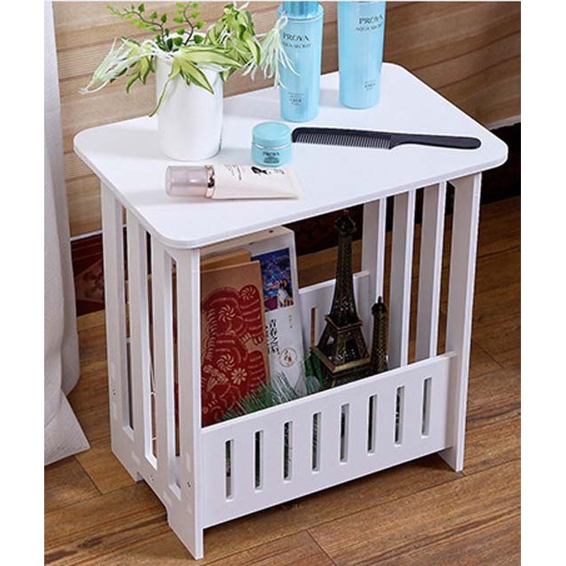 Lightweight Modern Wooden Square Small Coffee Magazine Side Table ...