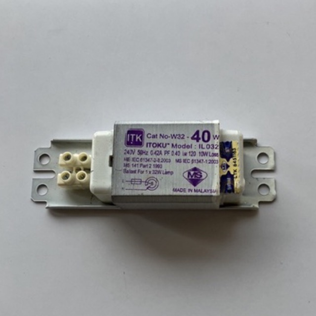 ITOKU 36-40W Fluorescent Lamp Ballast / Choke For Tube | Shopee Malaysia