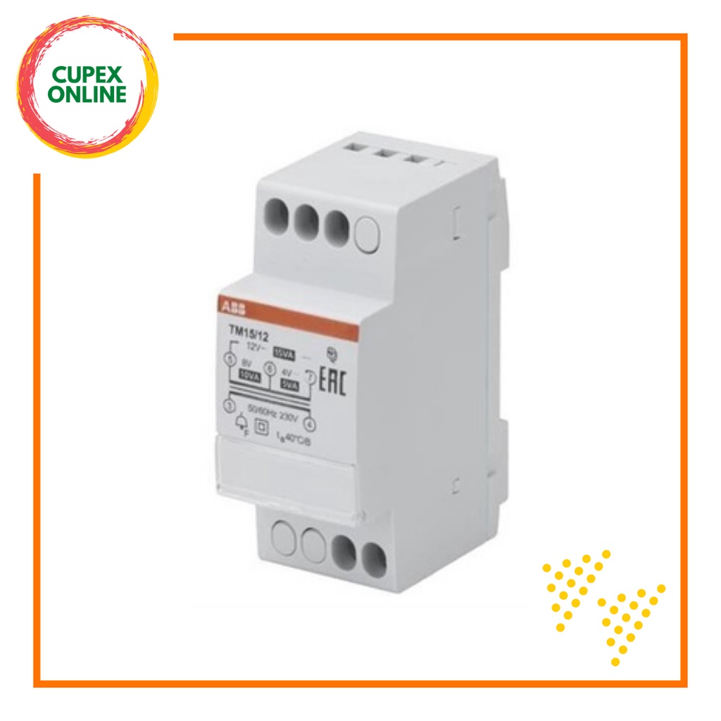 ABB TM15/12 Fail Safe Bell Transformer with safety extremely-low ...