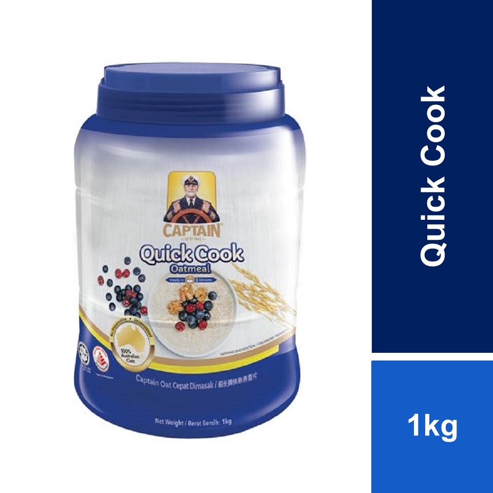 Captain Oats Jar Quick Cook 1kg | Shopee Malaysia