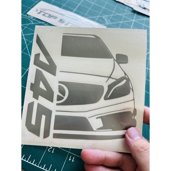 MERCEDES A45 CAR STICKER AKSESORI KERETA STICKERS AMG | Shopee Malaysia