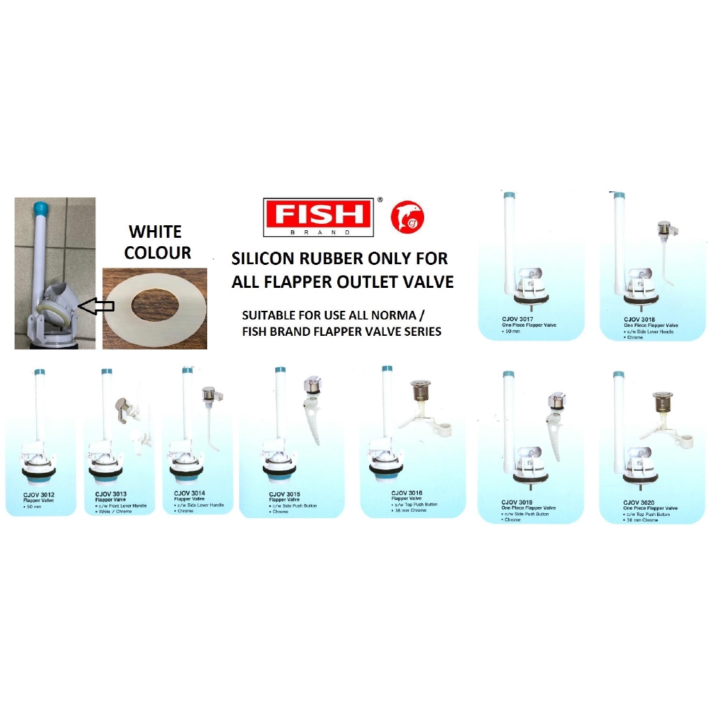 FISH BRAND WHITE COLOUR SILICON ONLY SUITABLE FOR ALL NORMA / FISH ...