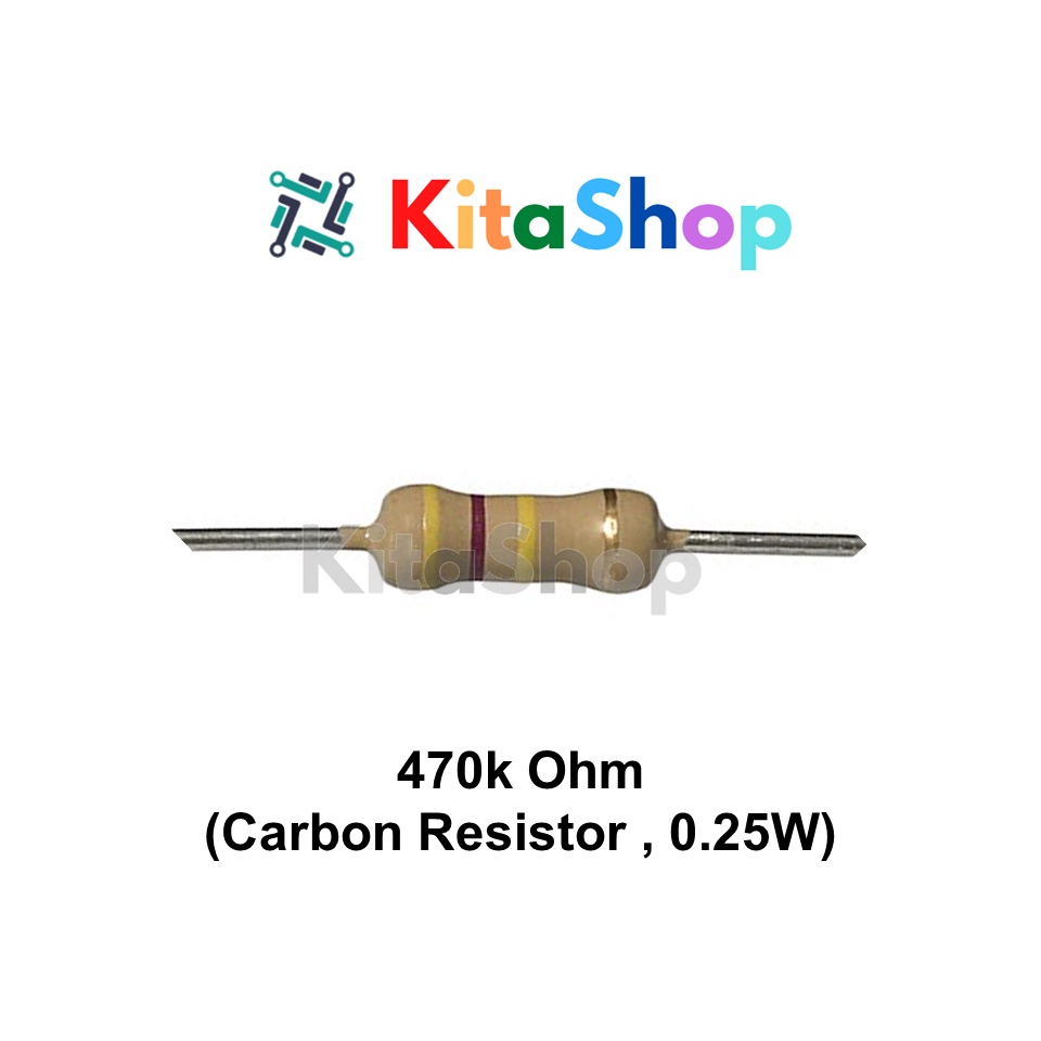 470k Ohm (Carbon Resistor, 0.25W) | Shopee Malaysia