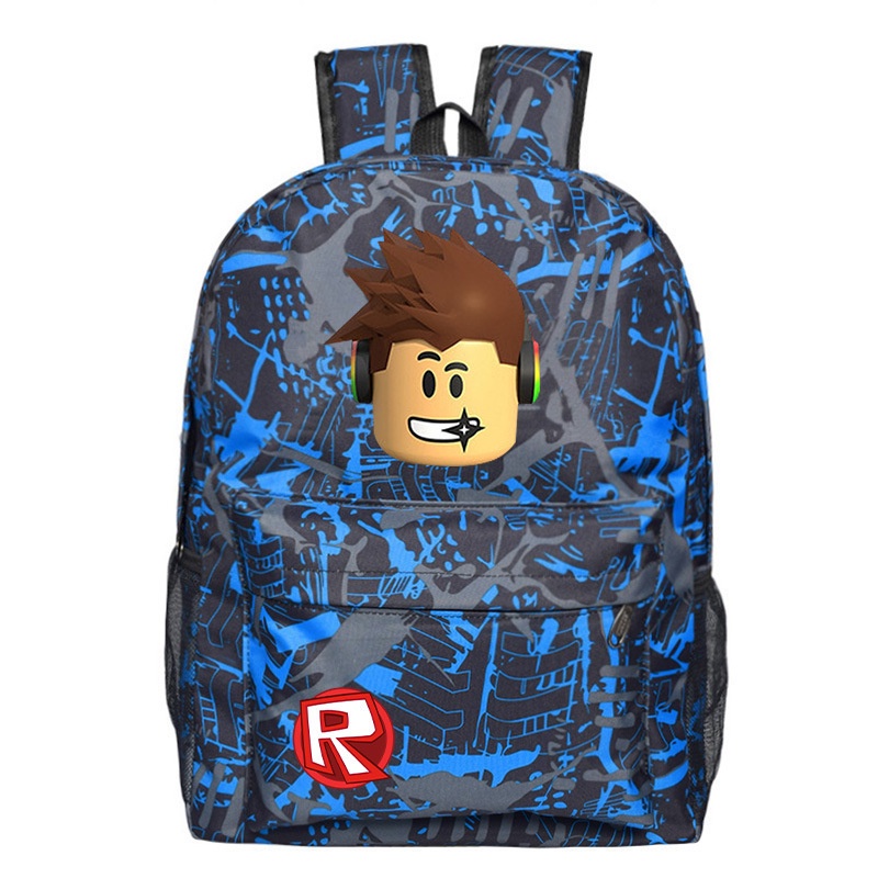 Roblox Bag Sekolah Kid's School Bag Travel Backpack for Lelaki Wanita ...