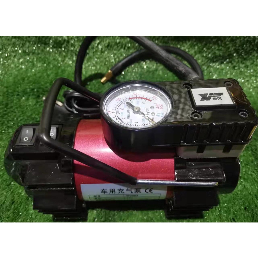Air Compressor DC12V (160W/32L/MIN) For Car / Motorcycle / Bicycle ...