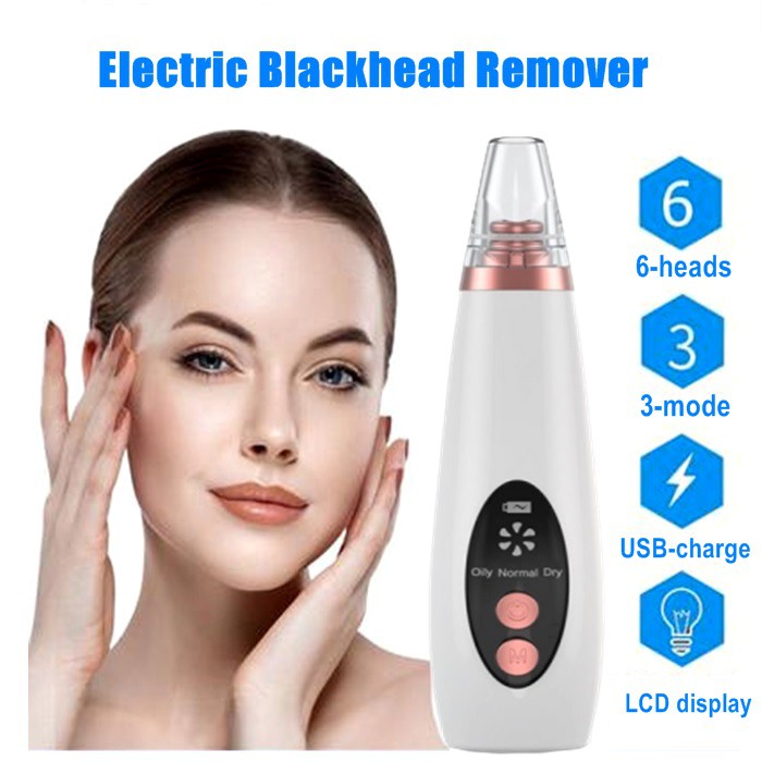 ORIGINAL#LCD Blackhead Remover Facial Skin Cleanser Acne Vacuum Suction ...