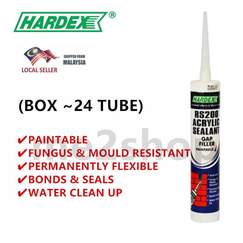 (BOX) RS200 HARDEX ACRYLIC SEALANT GAP FILLER PAINTABLE (WHITE ...