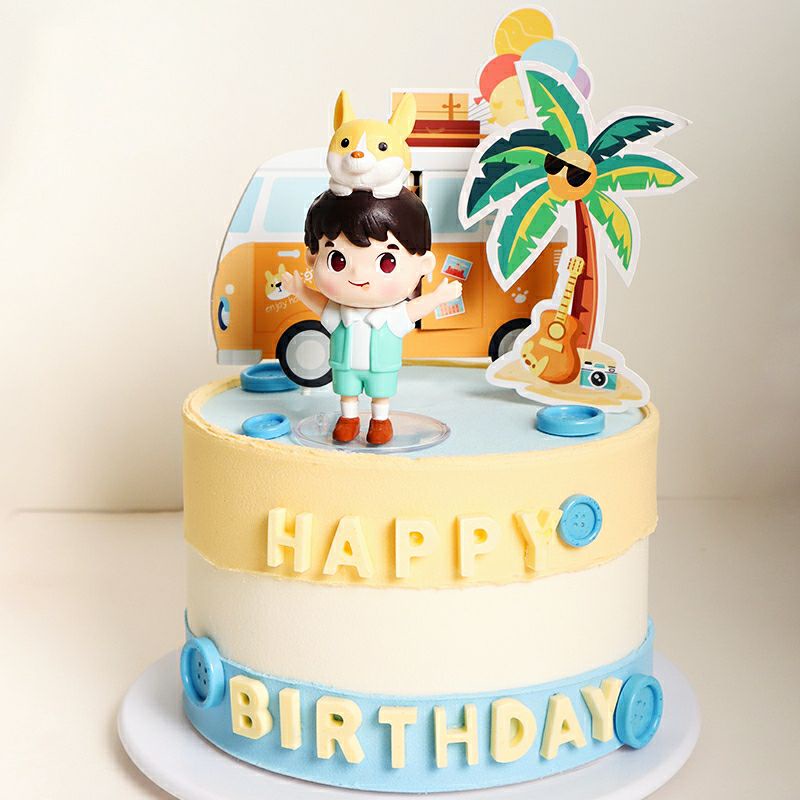 Cute Boy Cake Topper Cake Decoration可爱男孩蛋糕装饰(Ready Stock) | Shopee Malaysia