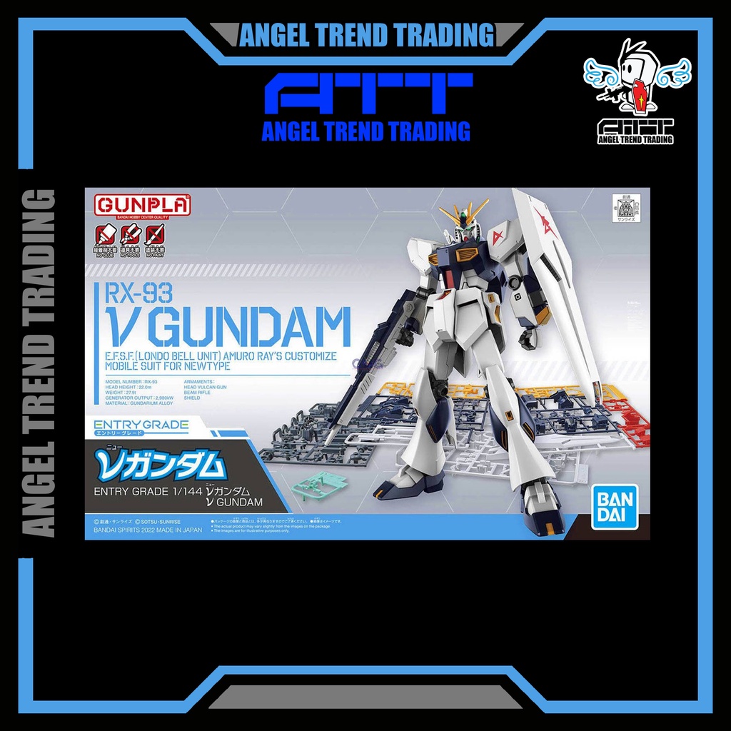 BANDAI ENTRY GRADE 1/144 RX-93 V GUNDAM | Shopee Malaysia