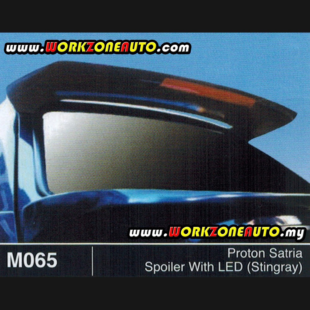 M065 Proton Satria Top Fiber Spoiler With LED (Stingray) | Shopee Malaysia