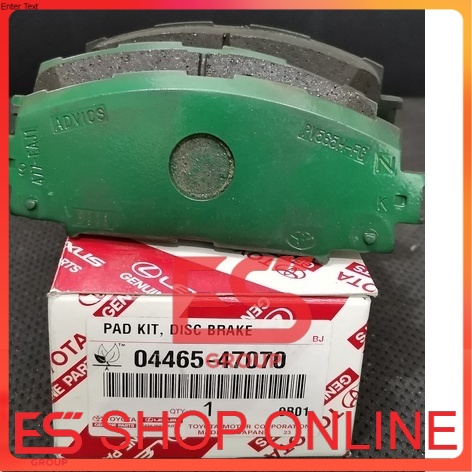 Toyota[FRONT] Brake Pads SET (04465-47070) - For Prius 1.8 ZVW30R ...