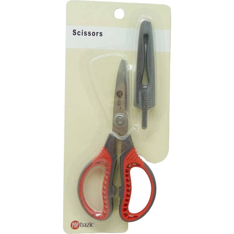 POP BAZIC Scissors With Red (14.5cm) | Shopee Malaysia