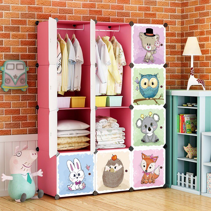 Portable Kids Closet Storage Cabinet | Shopee Malaysia