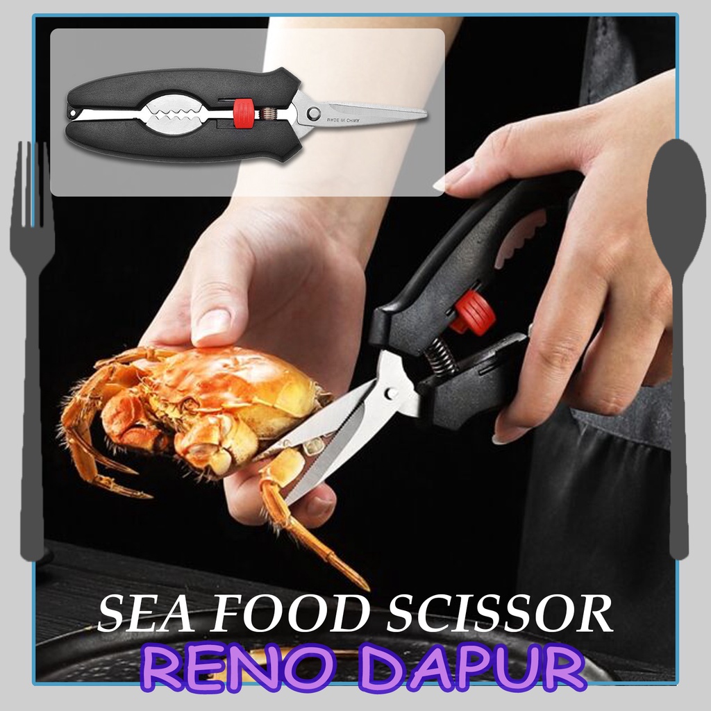 Seafood Scissor Lobster Scissor Stainless Steel Kitchen Scissor shrimp ...