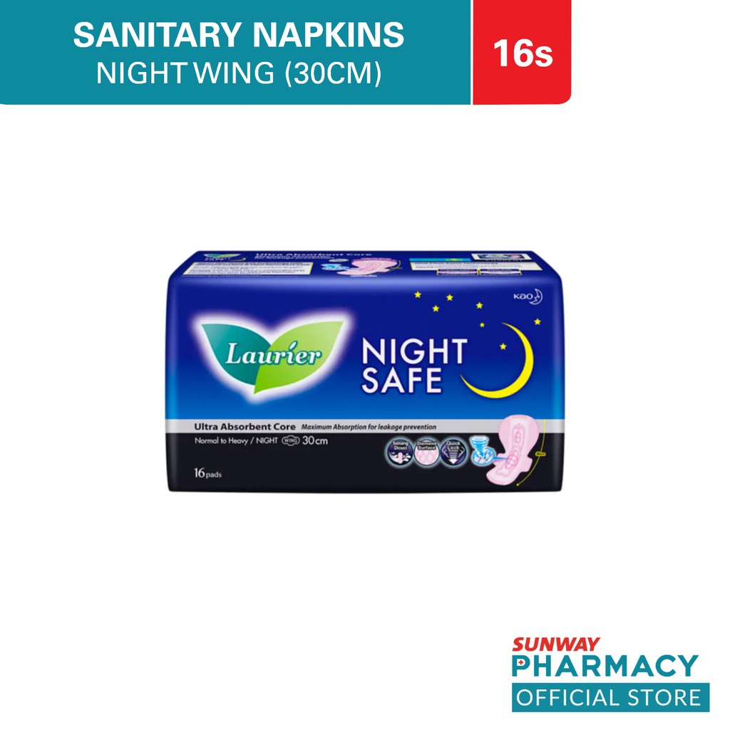Laurier Nightsafe Wing (30cm x 16's) | Shopee Malaysia