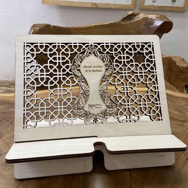 Rehal Quran/Tab Holder / phone holder Islamic Capal Pattern | Shopee ...